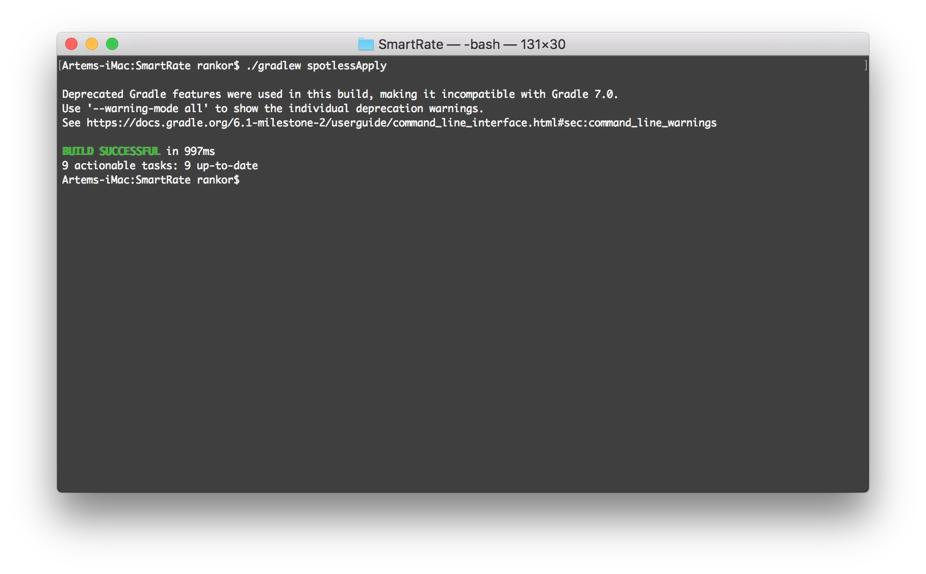 Android project code style using Spotless and ktlint